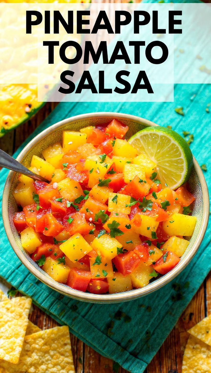 Pineapple Tomato Salsa Recipe: Sweet, Spicy, & Fresh for Tacos & Chips ...
