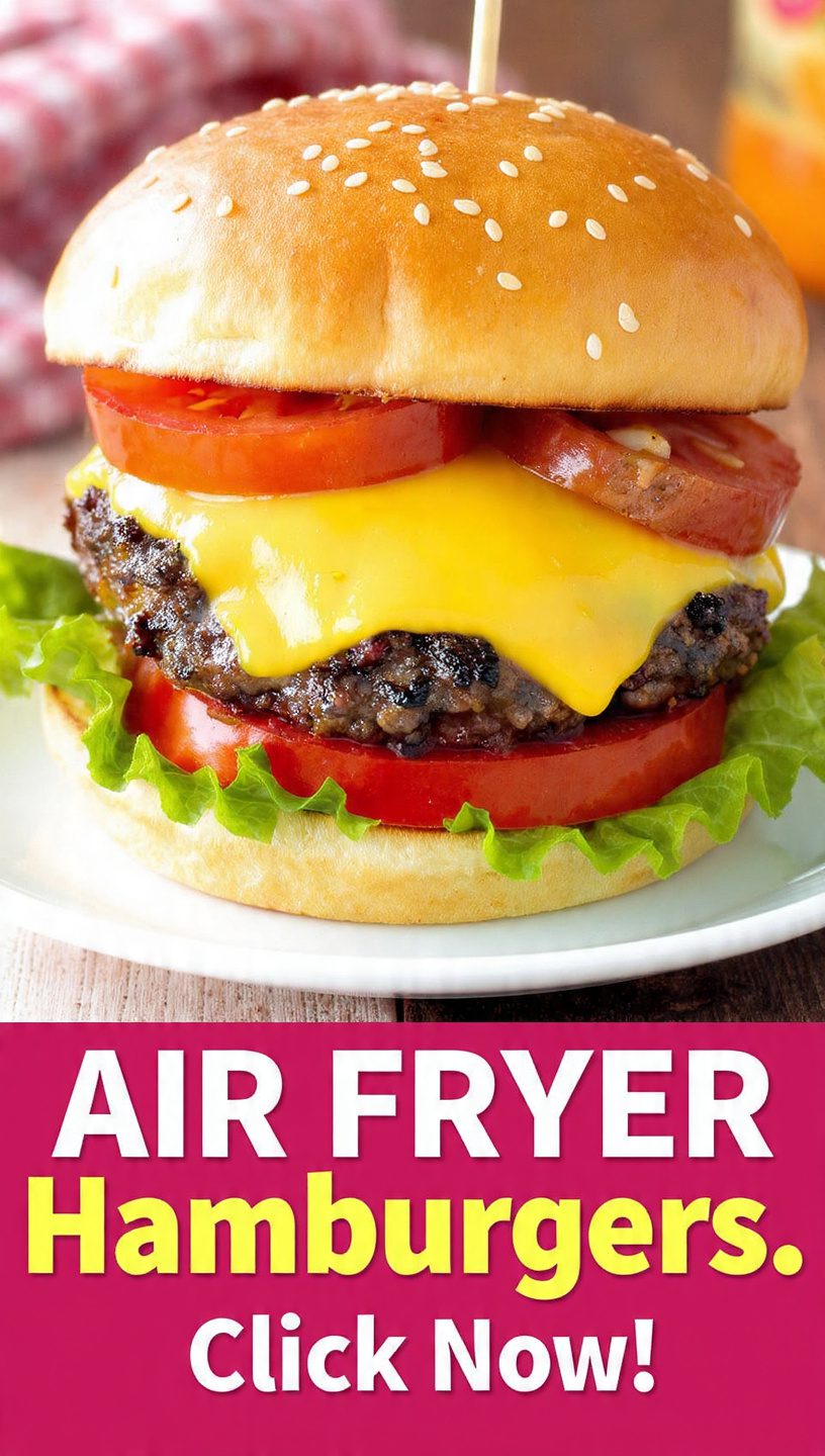 Best Air Fryer Hamburgers Recipe: Juicy & Easy Homemade Burgers ...