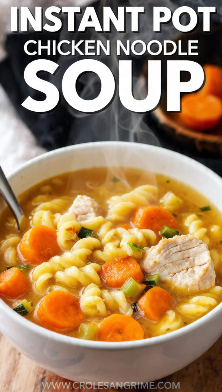 Best Instant Pot Chicken Noodle Soup Recipe: Easy & Ready in 20 Minutes ...
