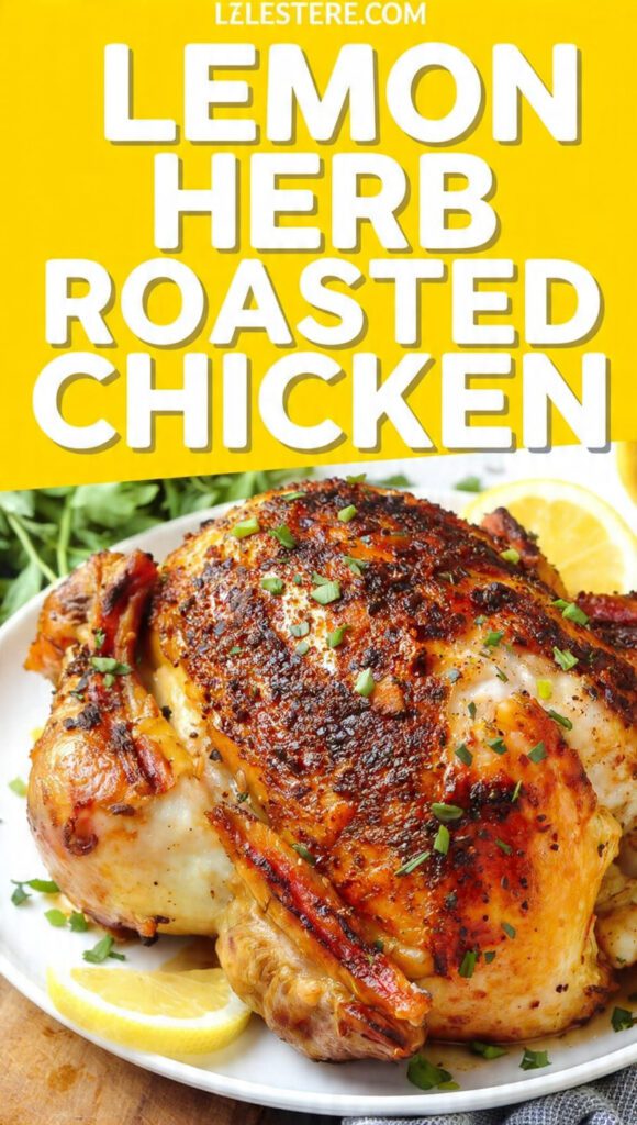 Best Juicy Lemon Herb Roasted Chicken Recipe: Easy One-Pan Dinner ...