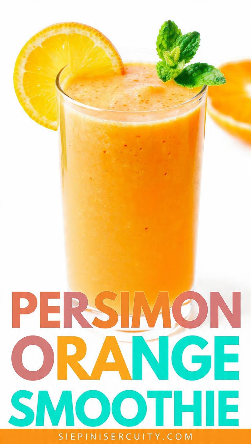 Best Persimmon Orange Smoothie Recipe: A Healthy Winter Glow Breakfast ...