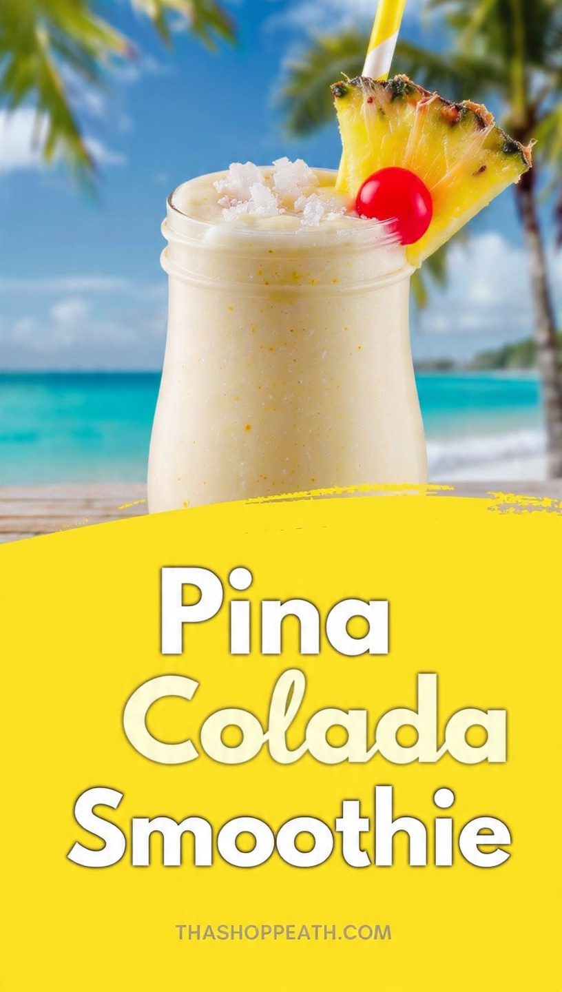 Best Pina Colada Smoothie Recipe: A Healthy Tropical Morning Breakfast ...