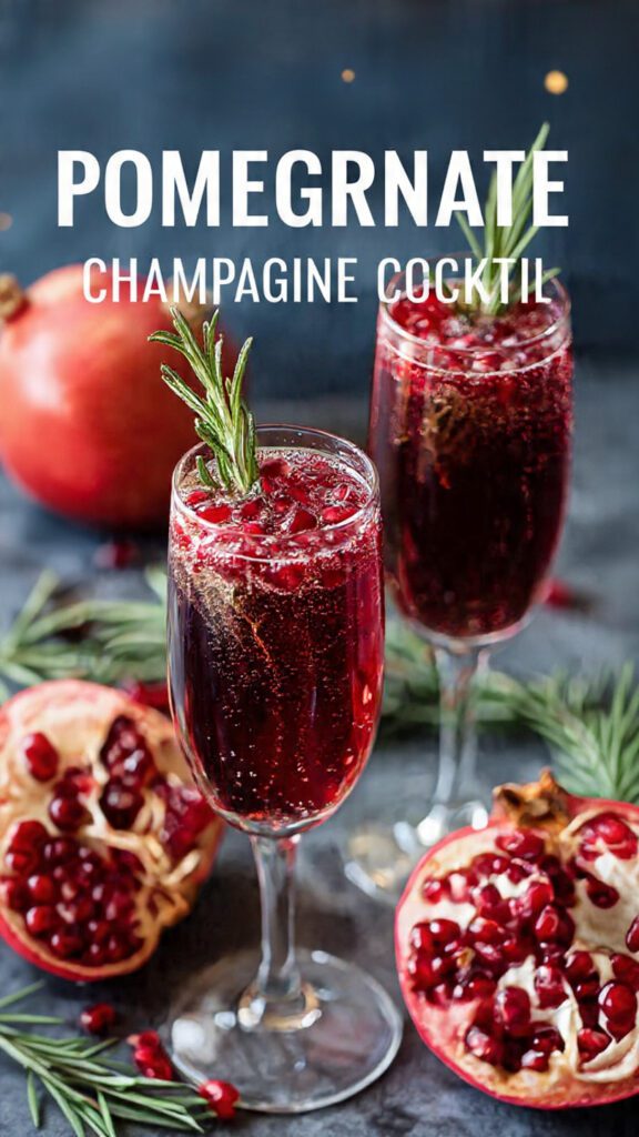 Easy Pomegranate Champagne Cocktail Recipe: The Best 5-Minute Holiday ...