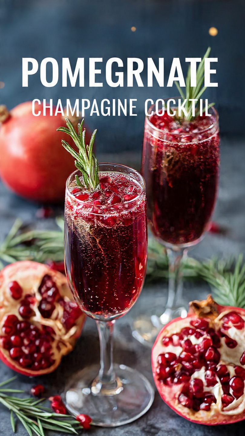 Easy Pomegranate Champagne Cocktail Recipe: The Best 5-Minute Holiday ...