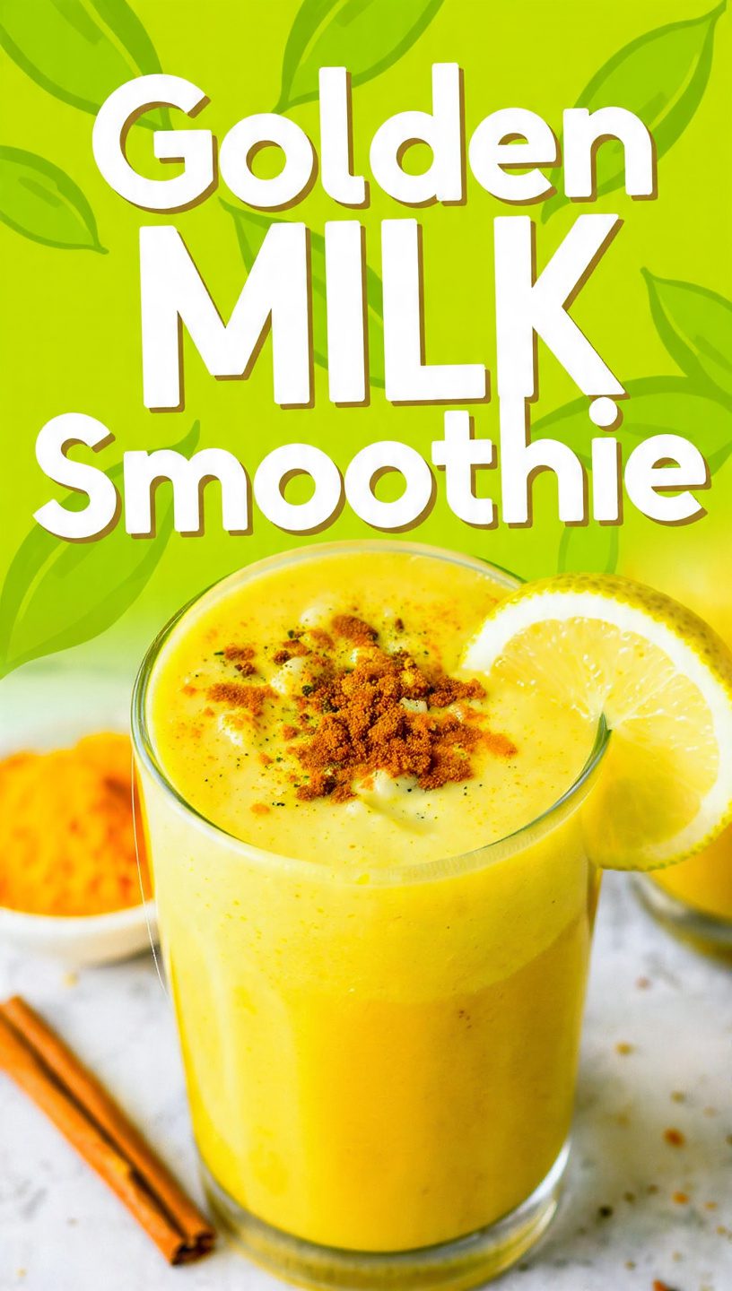 Best Turmeric Golden Milk Smoothie Recipe: Creamy, Healthy, and Anti ...